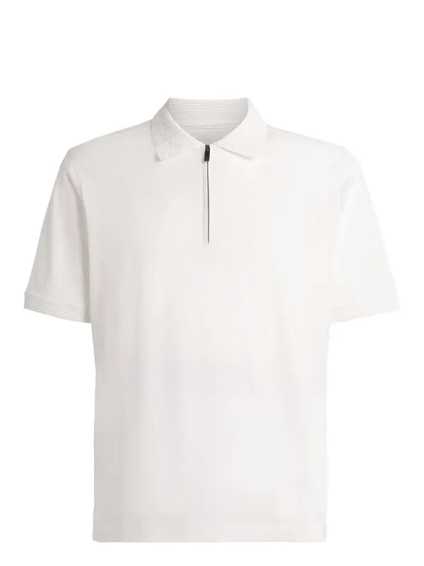 Pal Zileri Silk-cotton Polo Shirt - White