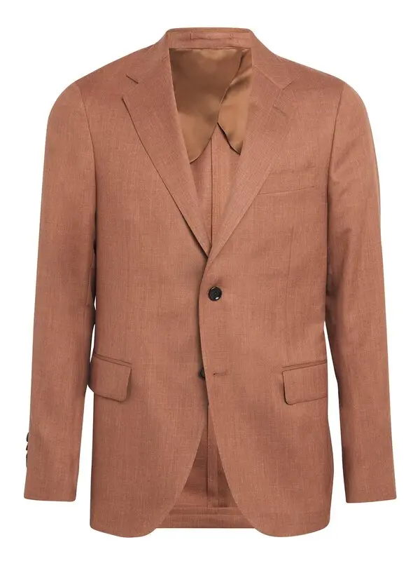 LARDINI Wool Blazer - Brown