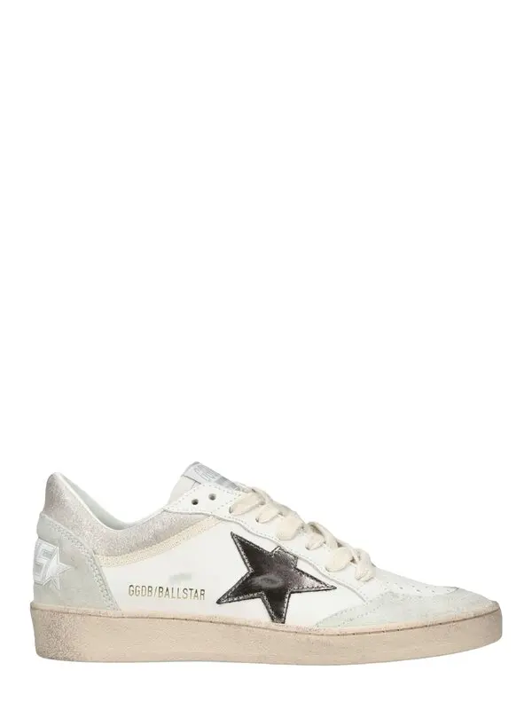 GOLDEN GOOSE Ball Star Leather Sneakers - Beige