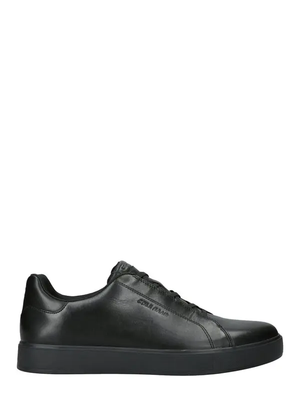 Cole Haan Leather Grandprø Luxe Slip-on Sneakers - Black