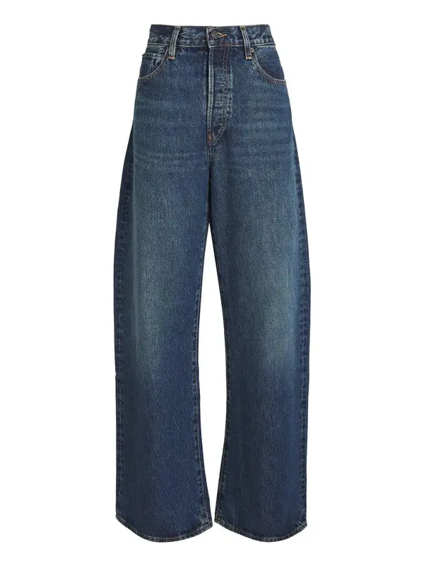 FRAME The Loose Wide-leg Jeans - Blue