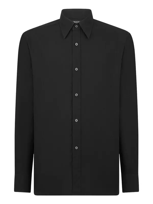 TOM FORD Cotton-cashmere Shirt - Black