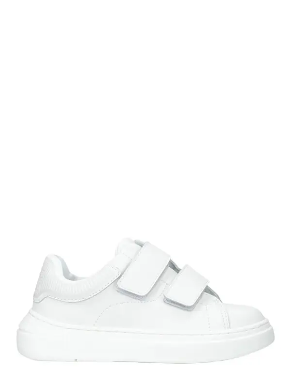 Giorgio Armani Leather Velcro Sneakers - White