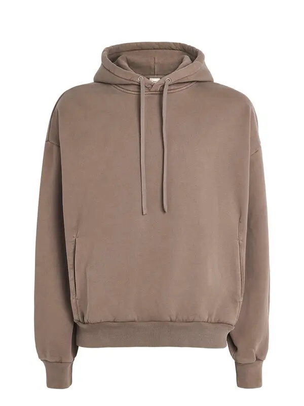 SKIMS Cotton Fleece Relaxed Hoodie - Beige