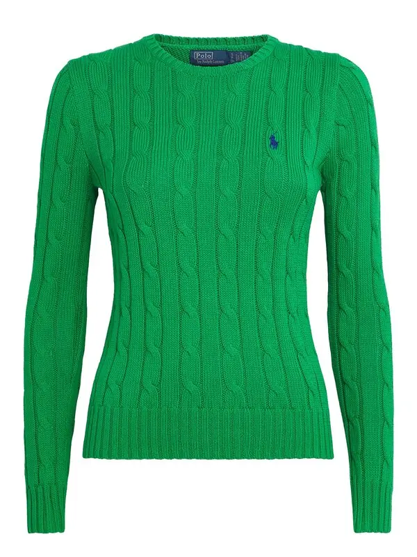 Polo Ralph Lauren Cotton Cable-knit Julianna Sweater - Green