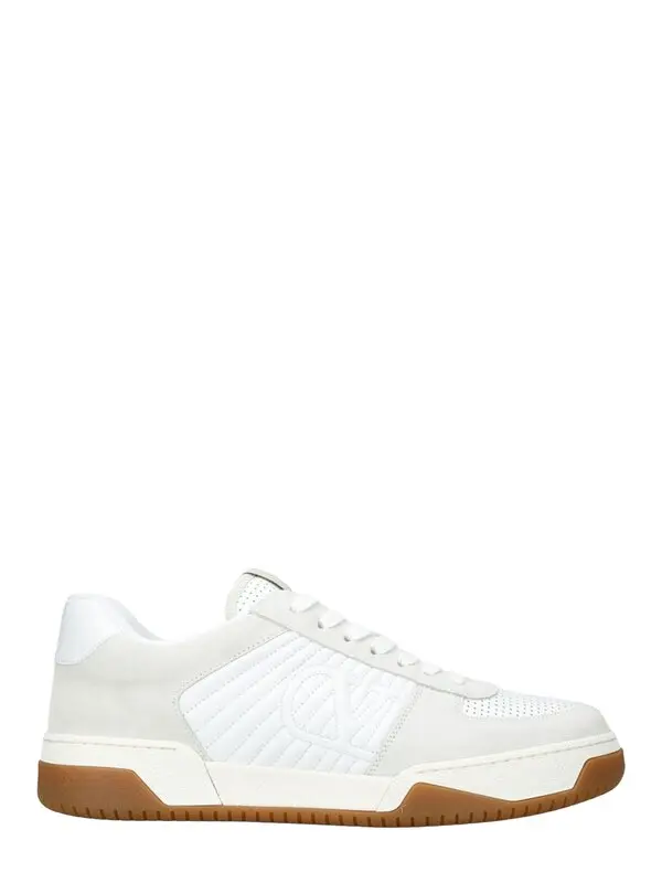 Valentino Garavani Leather-suede Sparry Sneakers - White