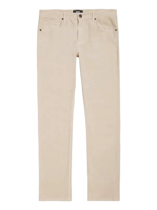 Paige Corduroy Federal Slim-straight Jeans - Ivory