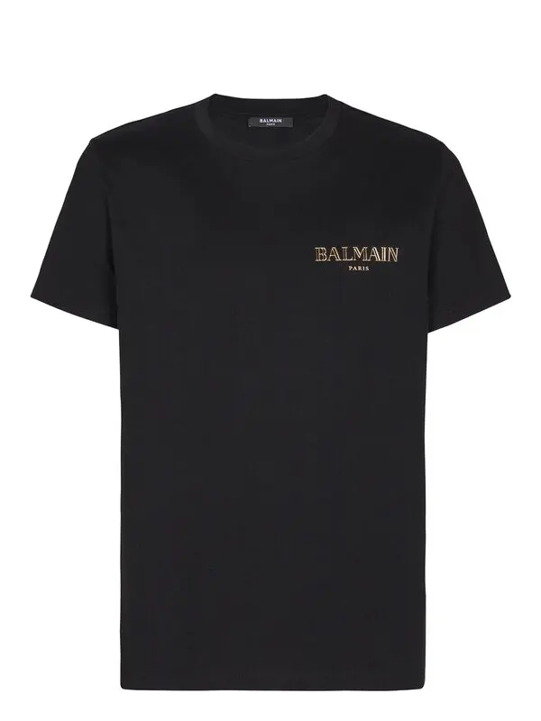 Balmain Cotton Vintage Logo T-shirt - Black