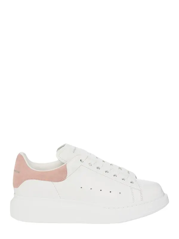 Alexander McQueen Leather Oversized Sneakers - White