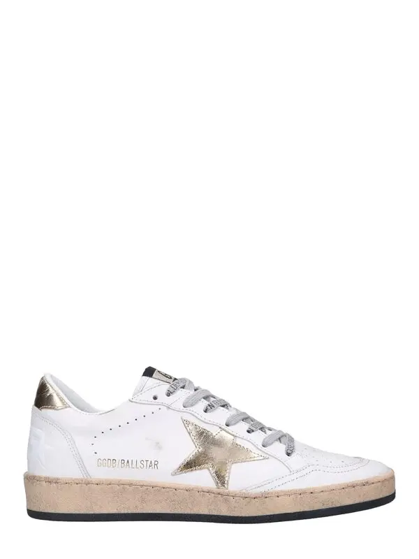 GOLDEN GOOSE Ball Star Leather Sneakers - White
