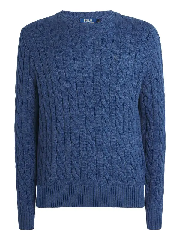 Polo Ralph Lauren Cotton Cable-knit Sweater - Navy