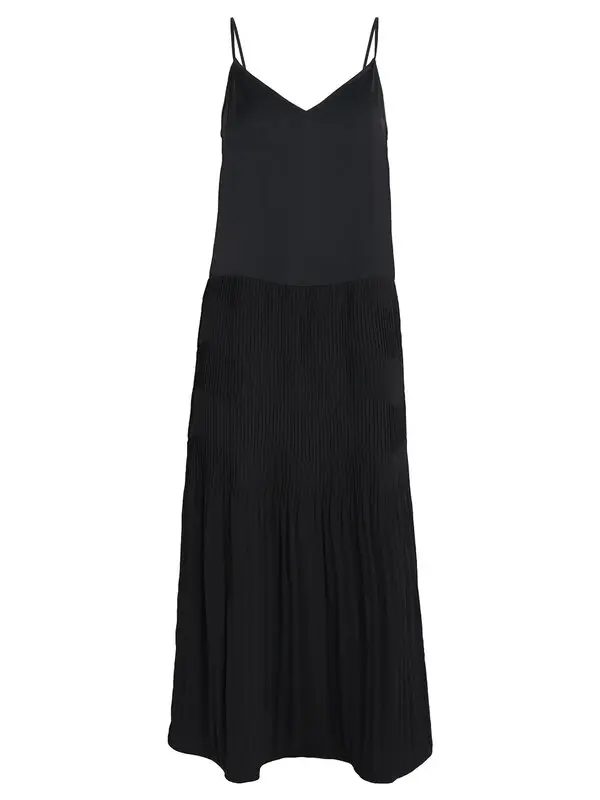 Claudie Pierlot Pleated Midi Dress - Black