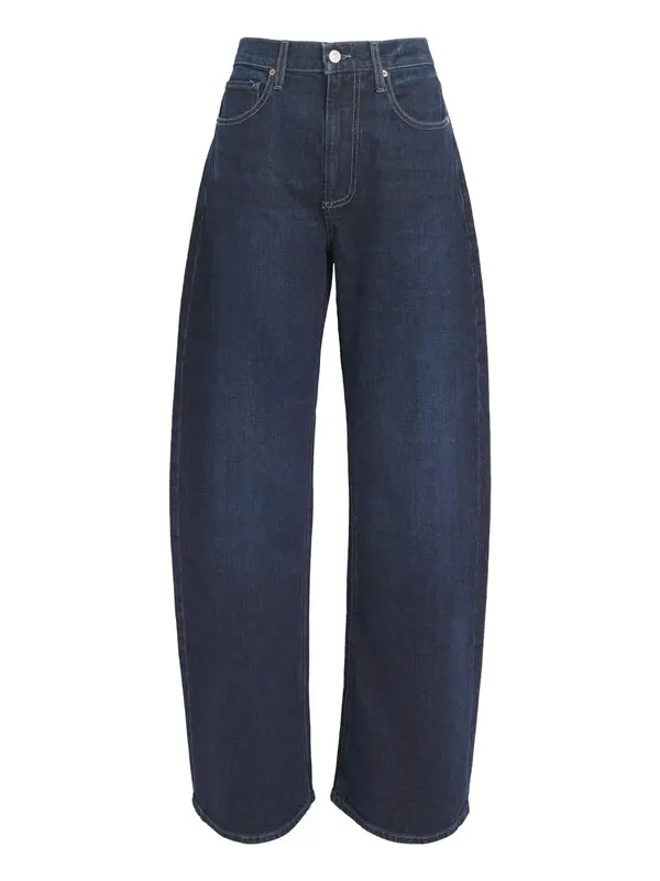 Paige Arellia Ankle Barrel-leg Jeans - Blue