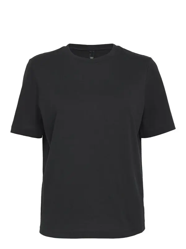 SKIMS Cotton-blend Relaxed T-shirt - Black