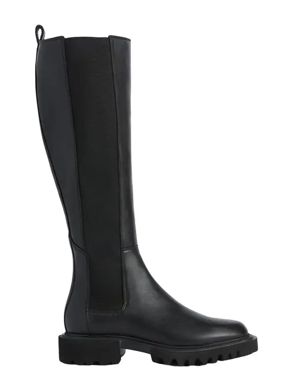 ALLSAINTS Leather Maeve Knee-high Boots - Black