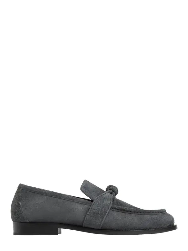 Bottega Veneta Suede Astaire Loafers - Black
