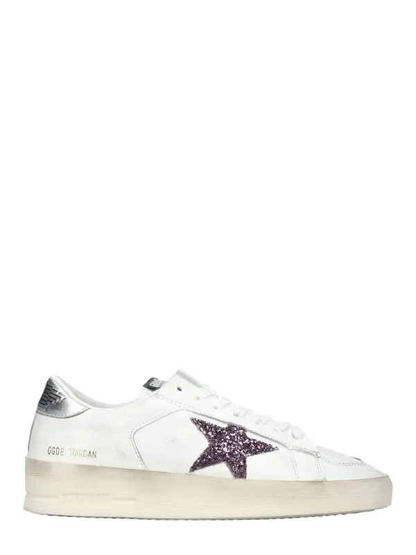 GOLDEN GOOSE Leather Stardan Sneakers - White
