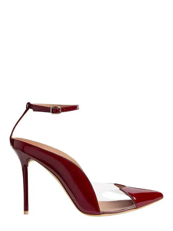 MALONE SOULIERS Leather Malia Pumps - Burgundy