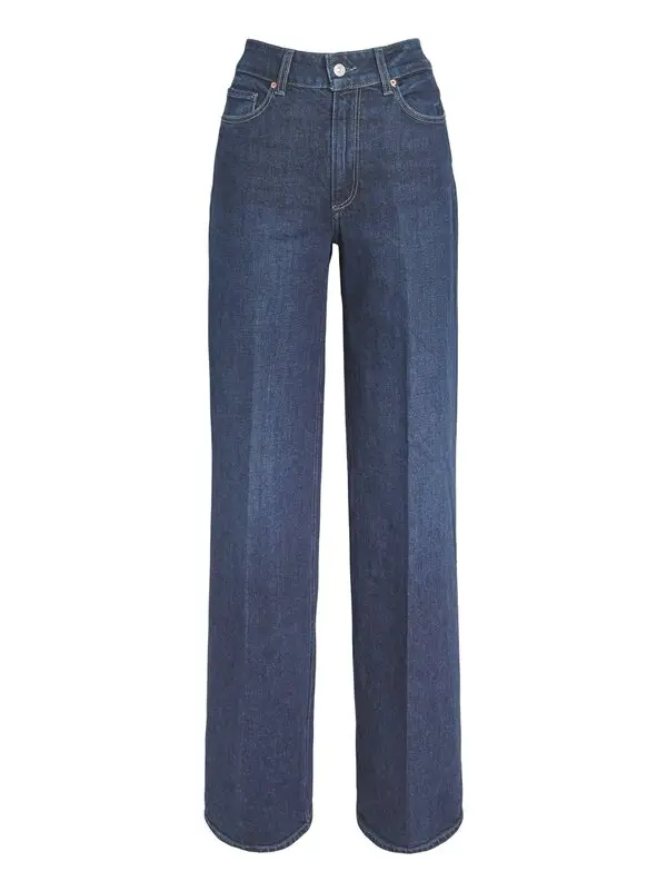 Paige Sasha High-rise Straight Jeans - Blue