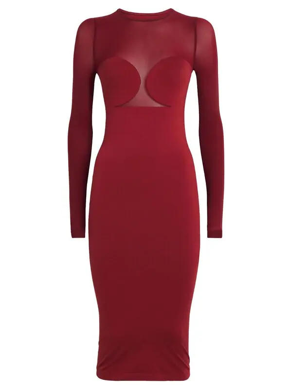Wolford Bustier Midi Dress - Red