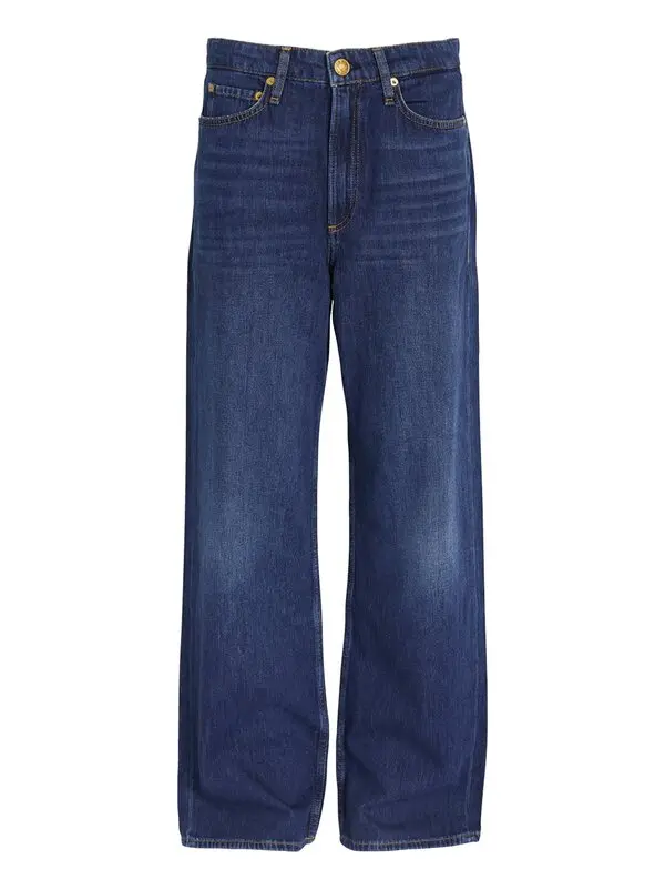 Rag & Bone Logan Mid-rise Wide-leg Jeans - Blue
