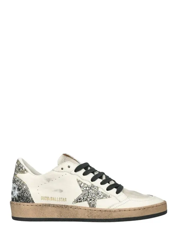 Golden Goose Ball Star Suede Sneakers - White