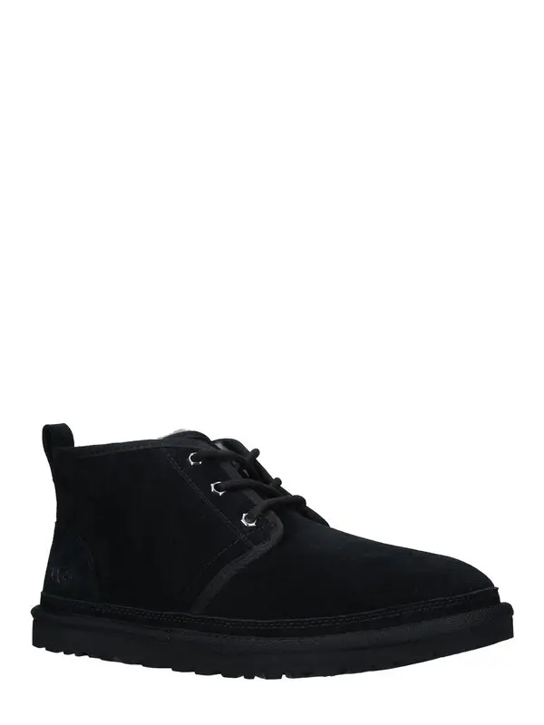 UGG Suede Neumel Lace-up Boots - Black