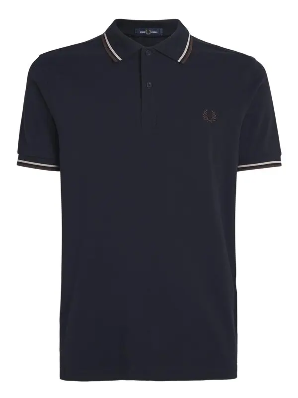 Fred Perry Twin Tipped Polo Shirt - Navy