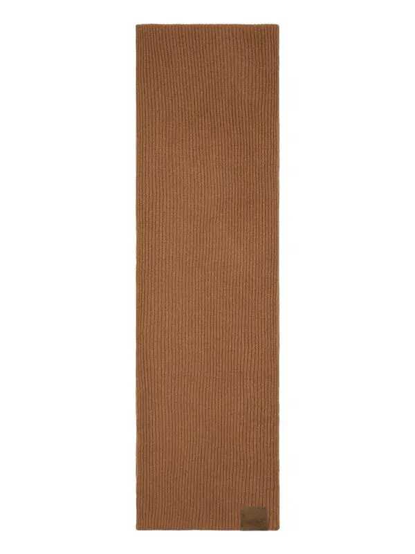 TOM FORD Cashmere Logo Scarf - Brown