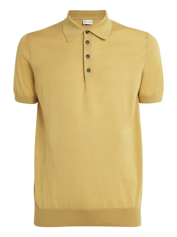 Pal Zileri Silk-cotton Polo Shirt - Yellow