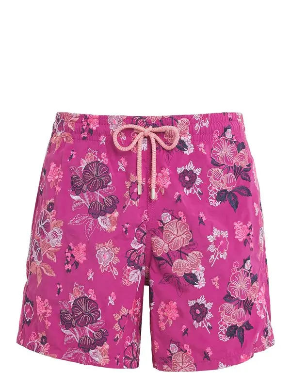 Vilebrequin Embroidered Mistral Swim Shorts - Pink