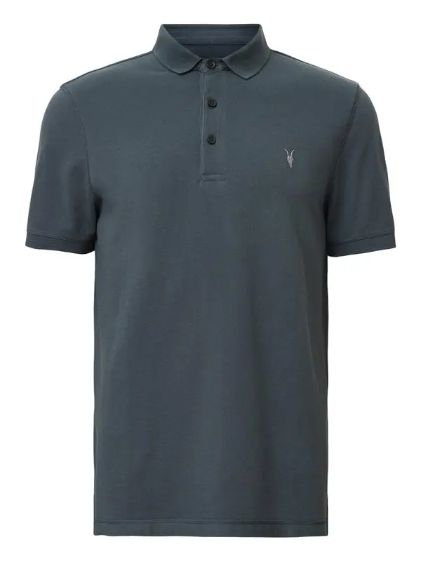 ALLSAINTS Organic Cotton Reform Polo Shirt - Blue
