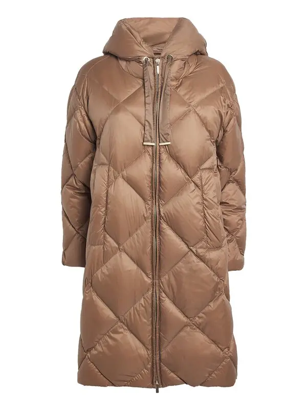 Max Mara Down Water-resistant The Cube Coat - Brown