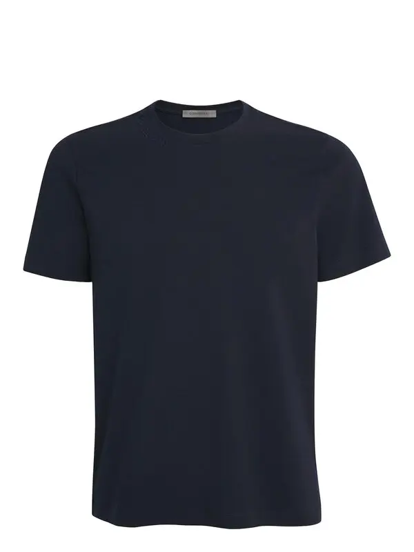 Corneliani Cotton Short-sleeve T-shirt - Black