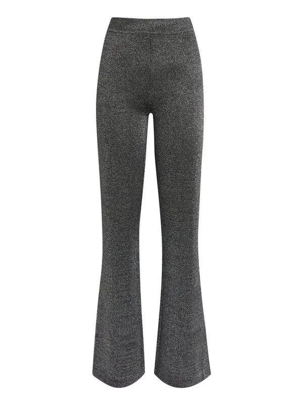 Missoni Metallic Flared Trousers - Silver
