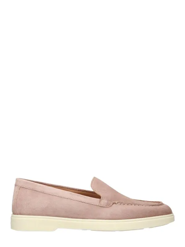 Santoni Suede Detroit Loafers - Pink
