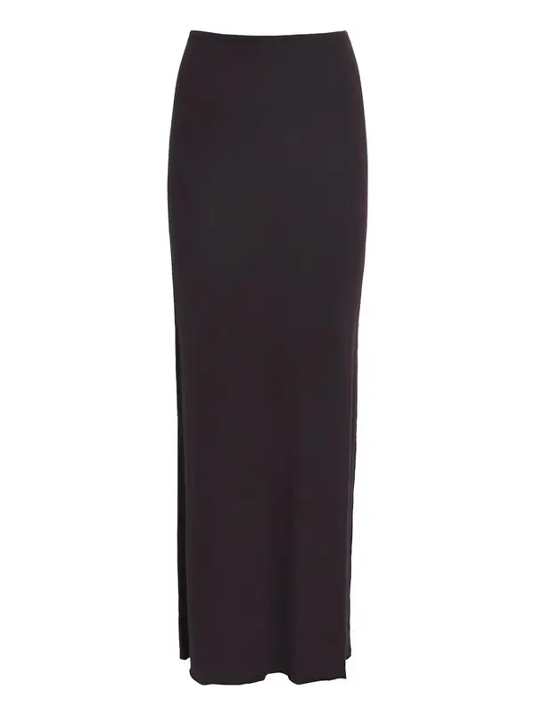 SKIMS Sheer Modal Maxi Skirt - Burgundy
