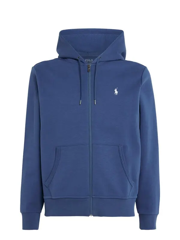 Polo Ralph Lauren Tech Knit Zip-up Hoodie - Blue