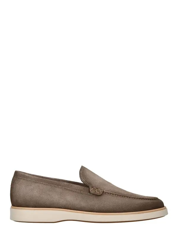 Magnanni Leather Paraiso Loafers - Grey