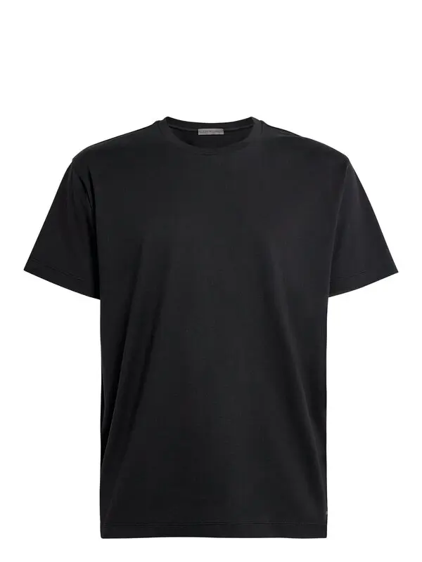 Corneliani Cotton Short-sleeve T-shirt - Black
