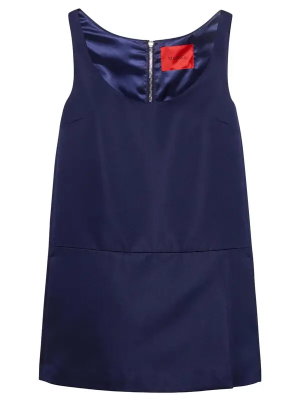 Max & Co. Scoop-neck Mini Dress - Blue