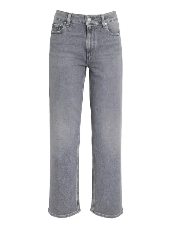 Paige Mason Ankle Straight-leg Jeans - Grey