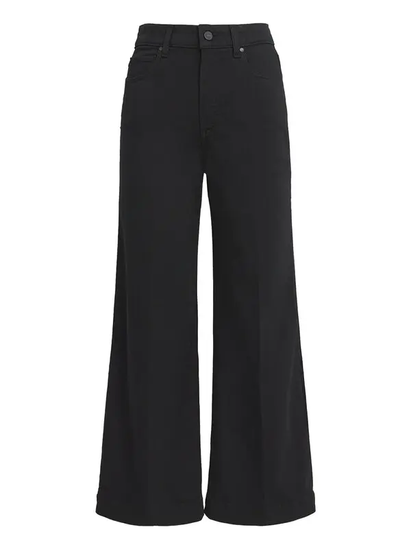 Paige Anessa Wide-leg Jeans - Black