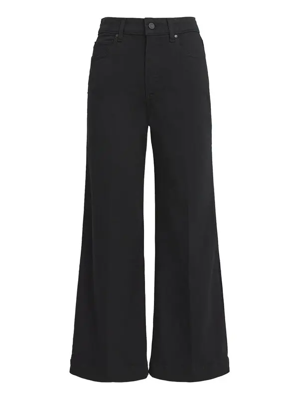 Paige Anessa Wide-leg Jeans - Black