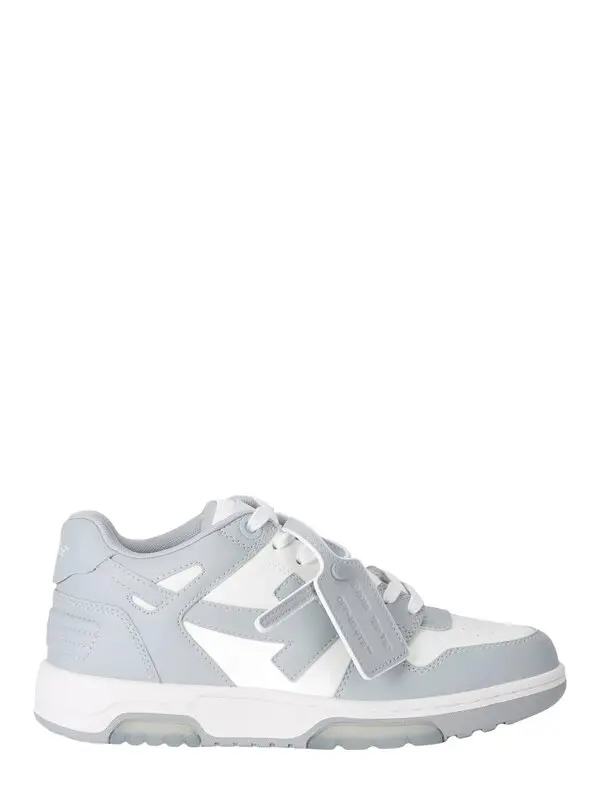 Off-White Leather Out Of Office Sneakers - Grey