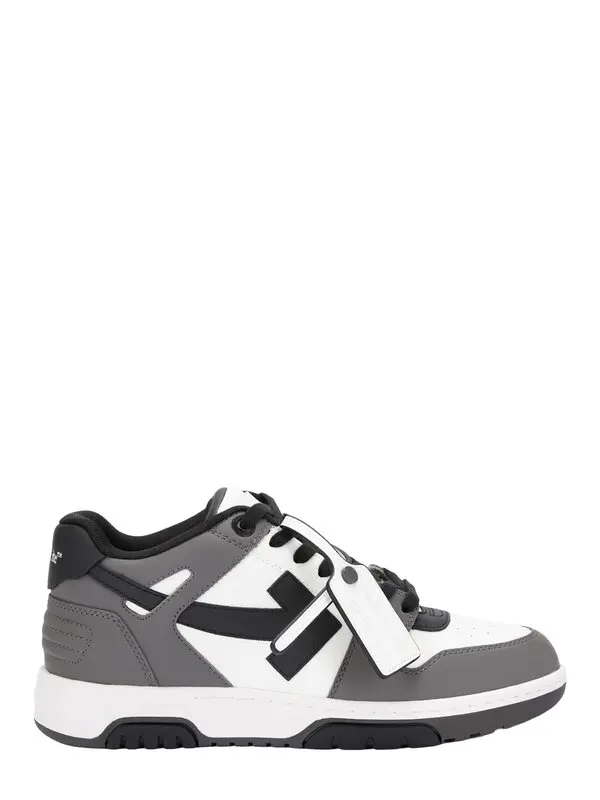 Off-White Leather Out Of Office Sneakers - Grey