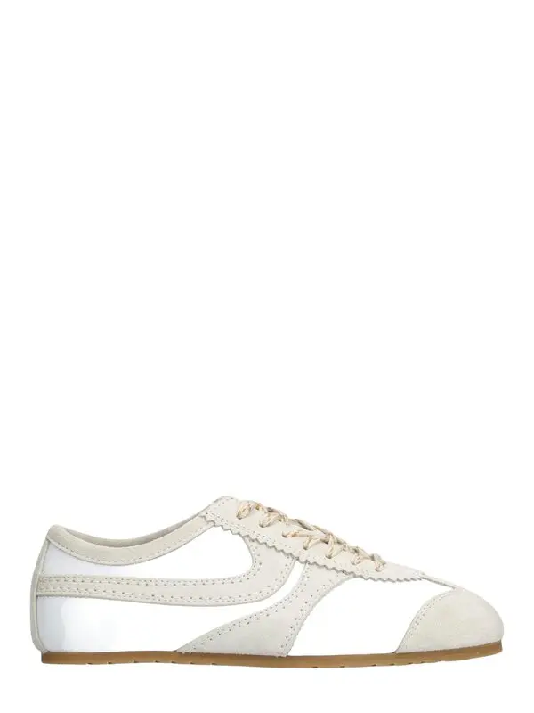 Dries Van Noten Dustin Suede Sneakers - White
