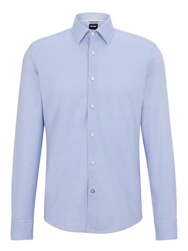 BOSS Cotton Shirt - Blue