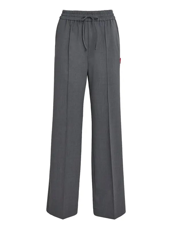 Max & Co. Wool-blend Wide Leg Trousers - Grey