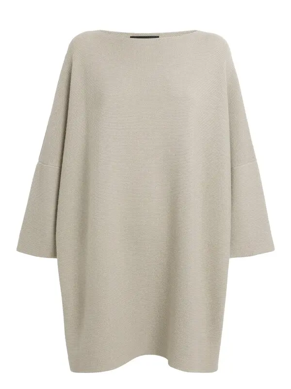 Eskandar Cashmere Split-sleeve Sweater - Grey